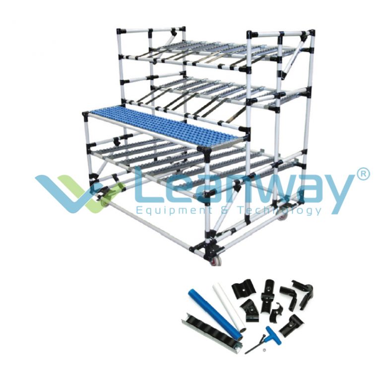 Bàn thao tác công nhân kèm Fifo Rack - Leanway Equipment & Technology