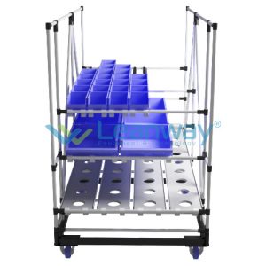 Xe đẩy Fifo ống thép bọc nhựa - Leanway Equipment & Technology